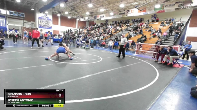 165 lbs Semifinal - Joseph Antonio, St John Bosco vs Branson John, Buchanan