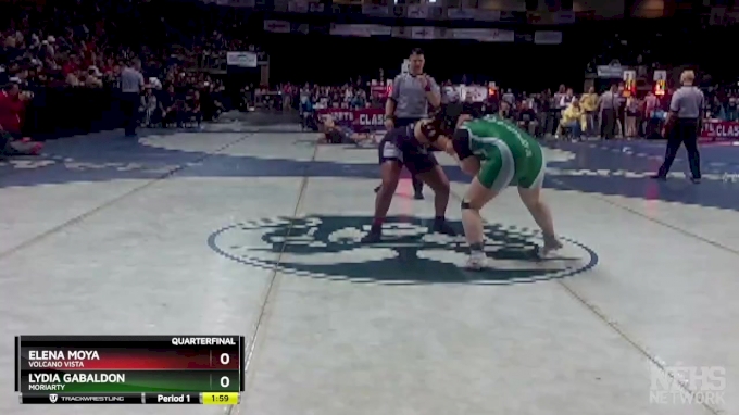 Girls 185 lbs Quarterfinal - Lydia Gabaldon, Moriarty vs Elena Moya ...