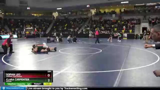 220 lbs Cons. Round 2 - Clara Carpenter, Boone vs Sophia Leo, Ankeny ...