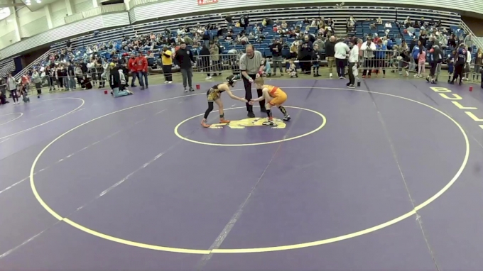 10U Boys - 67 lbs Cons. Round 2 - Samson Beyer, The Best Wrestler vs Landyn Brown, Hammer Down ...