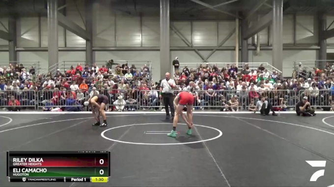120 lbs Champ. Round 1 - Eli Camacho, Hugoton vs Riley Dilka, Greater ...