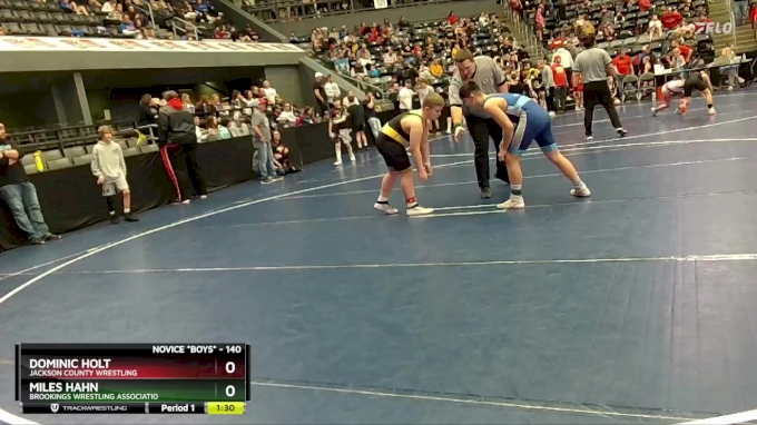140 lbs Quarterfinal - Miles Hahn, Brookings Wrestling Associatio vs ...