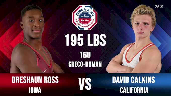 195 lbs Final - Dreshaun Ross, Iowa vs David Calkins, California