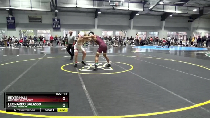 174 lbs Champ. Round 2 - Bryer Hall, Ohio State Unattached vs Leonardo ...
