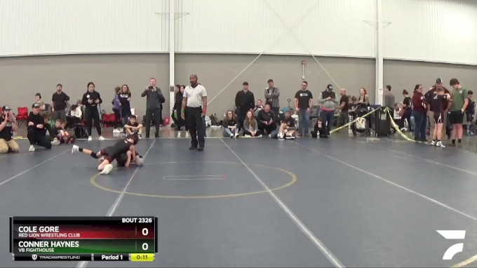 58 lbs Cons. Round 3 - Cole Gore, Red Lion Wrestling Club vs Conner ...