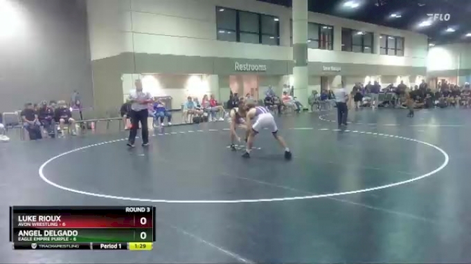 126 lbs Round 3 (16 Team) - Angel Delgado, Eagle Empire Purple vs Luke ...