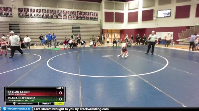 50-54 lbs Cons. Round 1 - Skylar Leber, Devils Wrestling vs Clara ...