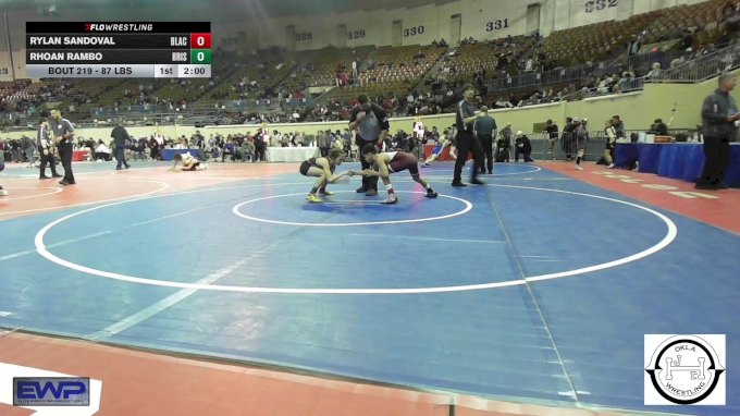 87 lbs Semifinal - Rylan Sandoval, Blackwell vs Rhoan Rambo, Bristow