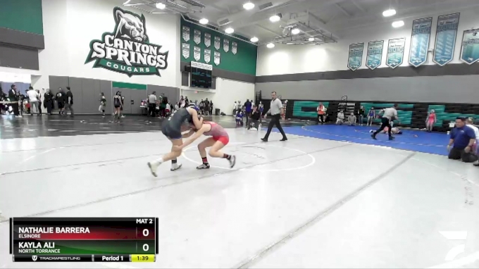 106 lbs Champ. Round 1 - Nathalie Barrera, Elsinore vs Kayla Ali, North ...