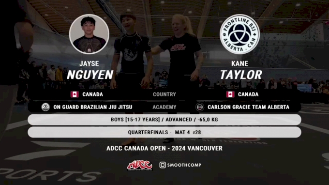 Kane Taylor vs Jayse Nguyen 2024 ADCC Vancouver Open