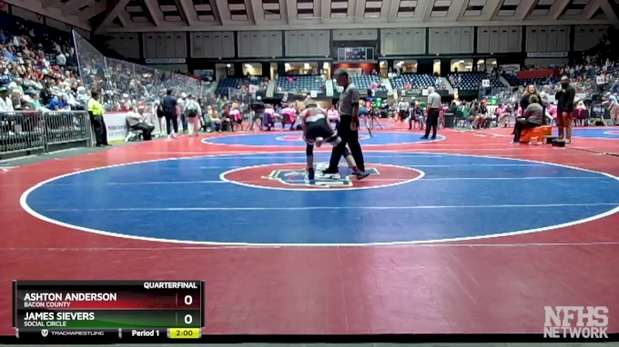 1A-132 lbs Quarterfinal - Ashton Anderson, Bacon County vs James ...