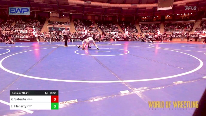 84 lbs Consi Of 16 #1 - Kanoa Saferite, Nova Wrestling Club vs Edison ...