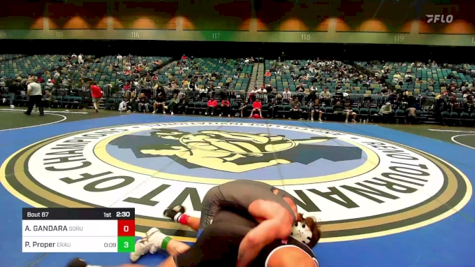 157 lbs Round Of 32 - AARON GANDARA, Southern Oregon vs Peyton Proper ...