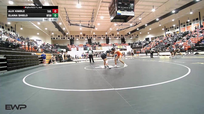 155 lbs Round Of 16 - Alix Kimble, Tahlequah Girls HS vs Elaina Shield ...