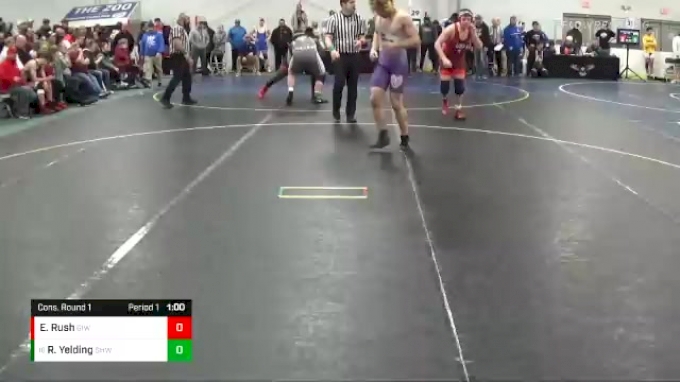 163 lbs Cons. Round 1 - Roderic Yelding, South Haven WC vs Eian Rush ...