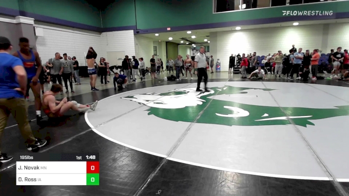 195 lbs Consi Of 32 #2 - Joey Novak, MN vs Dreshaun Ross, IA