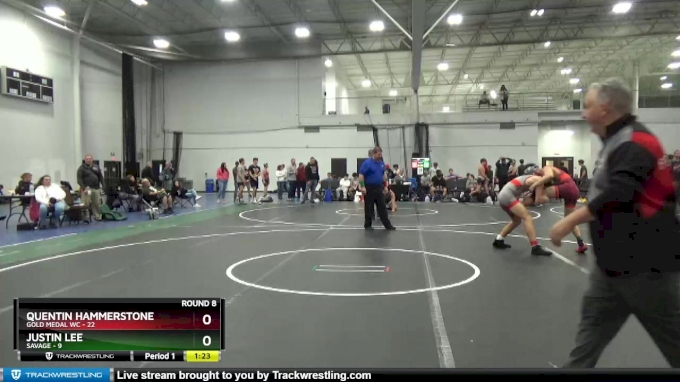 145 lbs Round 8 (10 Team) - Justin Lee, Savage vs Quentin Hammerstone ...