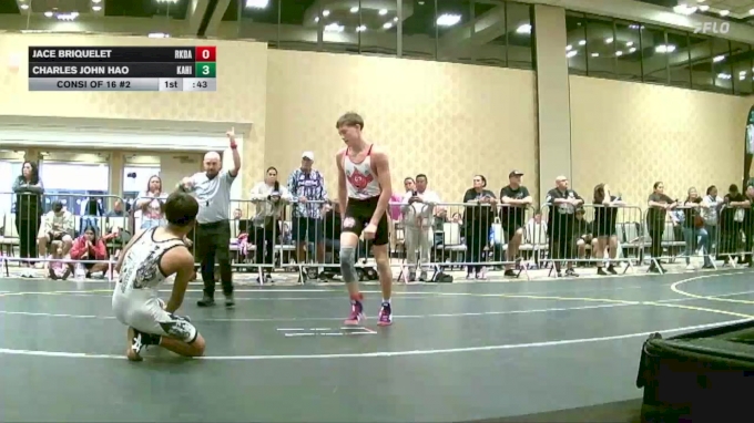 132 lbs Consi Of 16 #2 - Jace Briquelet, Rkda vs Charles John Hao ...