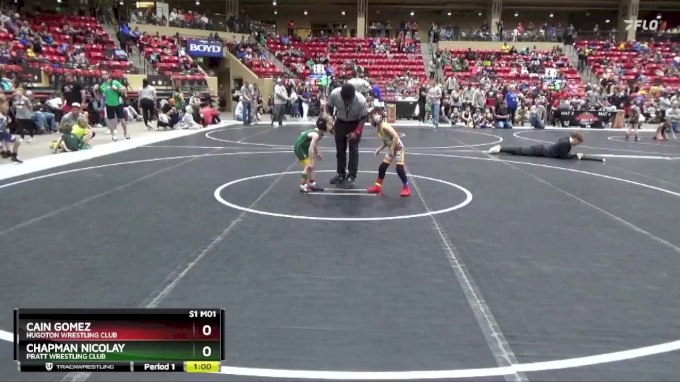 40 lbs Cons. Round 2 - Chapman Nicolay, Pratt Wrestling Club vs Cain ...