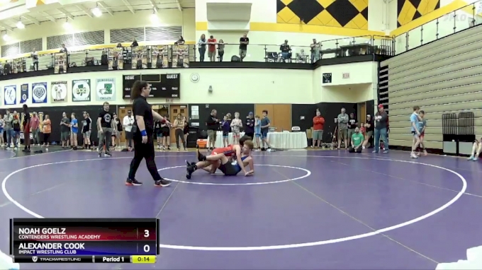 97 lbs Quarterfinal - Noah Goelz, Contenders Wrestling Academy vs ...