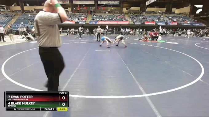 133 lbs 3rd Place Match - 7 Evan Potter, Southern Oregon vs 4 Blake ...