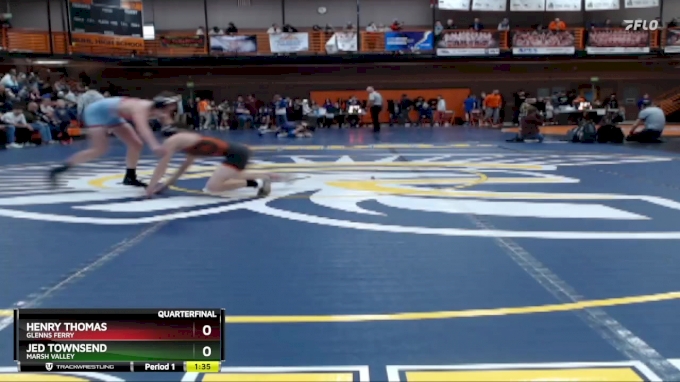 113 lbs Quarterfinal - Jed Townsend, Marsh Valley vs Henry Thomas ...