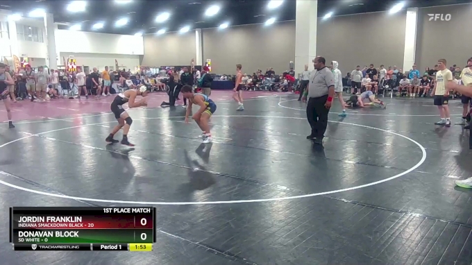 132 lbs Placement - Donavan Block, SD White vs Jordin Franklin, Indiana ...