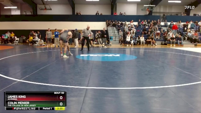 133 lbs Champ. Round 2 - James King, Alvernia vs Colin Menier, The ...