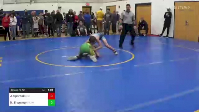 108 lbs Round Of 32 - Joshua Spontak, Bishop McCort vs Nathan Showman ...