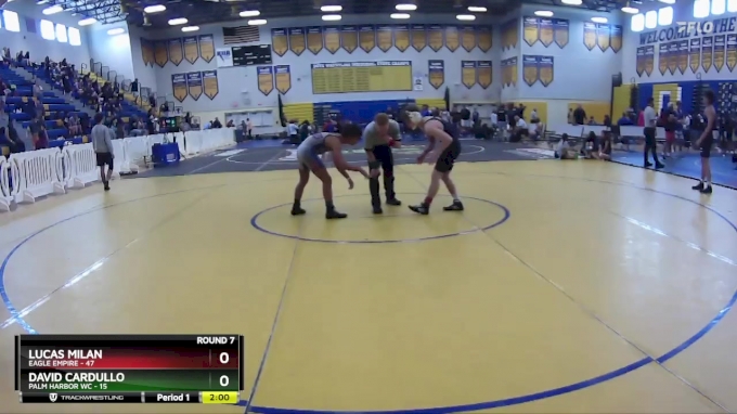 113 lbs Round 7 (8 Team) - Lucas Milan, Eagle Empire vs David Cardullo ...