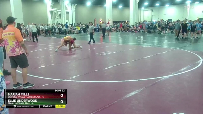 110 lbs Round 6 (8 Team) - Mariah Mills, Charlies Angels Florida Black ...