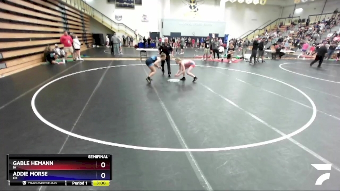 110 lbs Semifinal - Gable Hemann, IA vs Addie Morse, OK