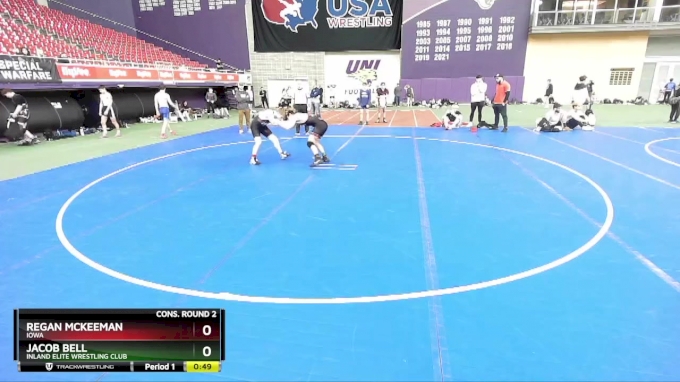 144 lbs Cons. Round 2 - Regan McKeeman, Iowa vs Jacob Bell, Inland ...