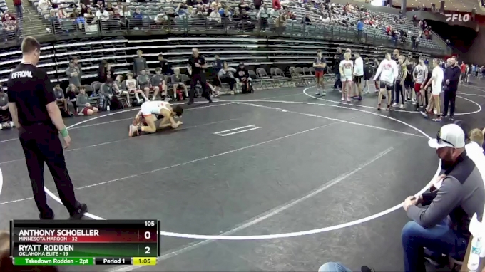 105 lbs Finals (8 Team) - Ryatt Rodden, Oklahoma Elite vs Anthony ...