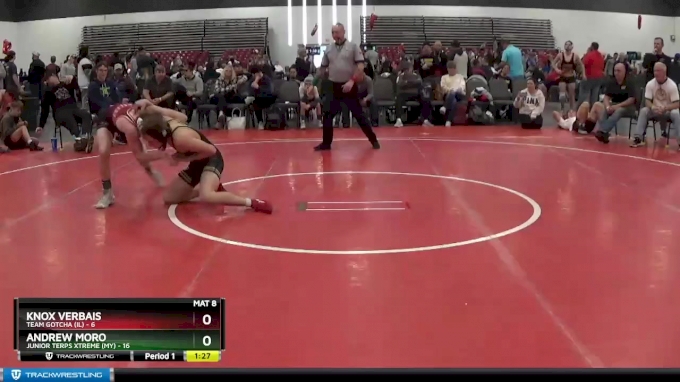 129 lbs Round 3 (8 Team) - Andrew Moro, Junior Terps Xtreme (MY) vs ...