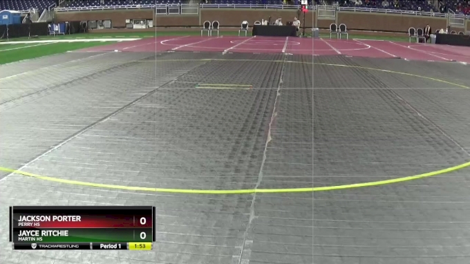 D4-120 lbs Champ. Round 1 - Jayce Ritchie, Martin HS vs Jackson Porter ...