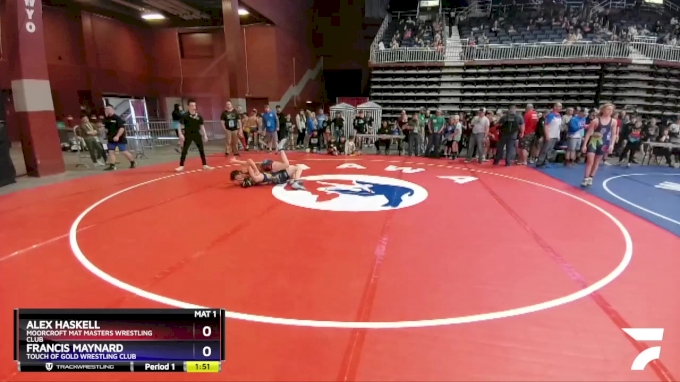 132 lbs Quarterfinal - Alex Haskell, Moorcroft Mat Masters Wrestling ...