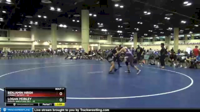 220 lbs Champ Round 1 (16 Team) - Benjamin Hirsh, Cowboy Infinity vs ...