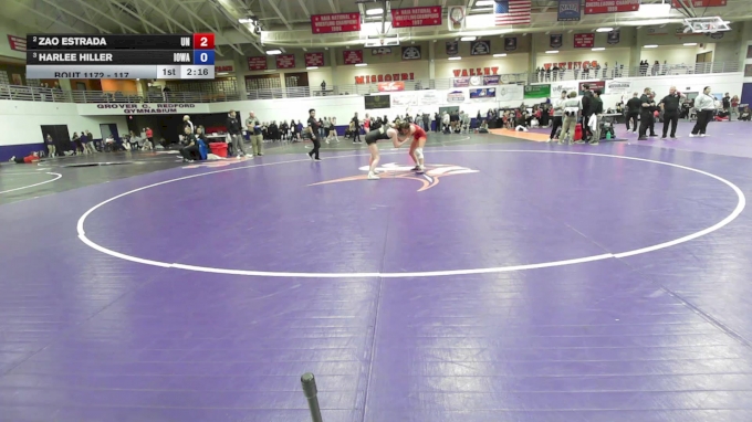 117 lbs 7th Place Match - Zao Estrada, Unattached vs Harlee Hiller, Iowa