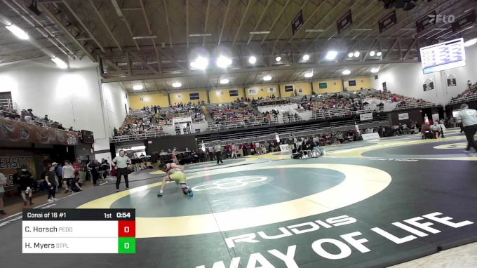 165 lbs Consi Of 16 #1 - Hayden Myers, St. Paul's vs Chris Horsch ...