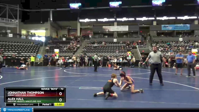 70 lbs 1st Place Match - Johnathan Thompson, Sebolt Wrestling Academy ...