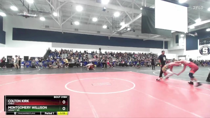 144 lbs Champ. Round 2 - Montgomery Willison, Legacy WC vs Colton Kirk ...