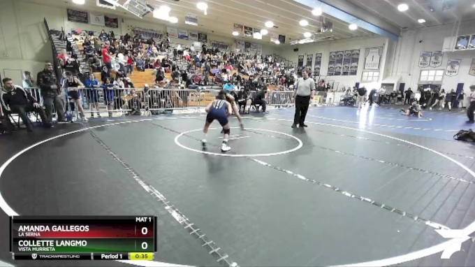 115 lbs Cons. Round 4 - Amanda Gallegos, La Serna vs Collette Langmo ...