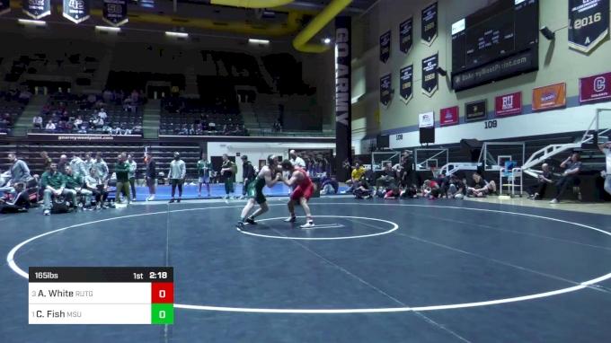 165 lbs 3rd Place - Anthony White, Rutgers vs Caleb Fish, Michigan State