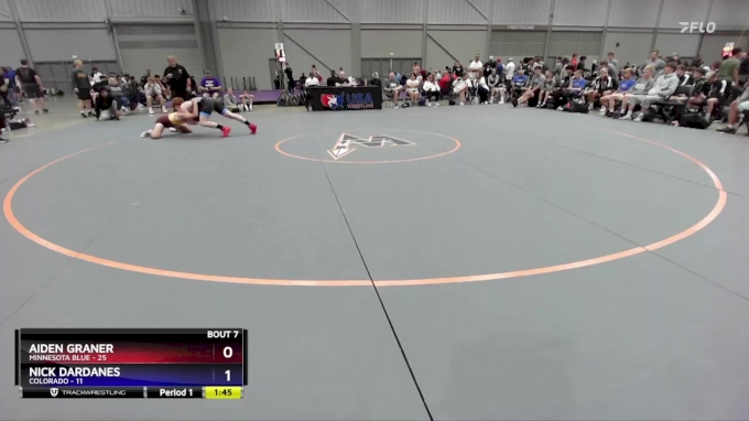 132 lbs Round 2 (8 Team) - Aiden Graner, Minnesota Blue vs Nick ...
