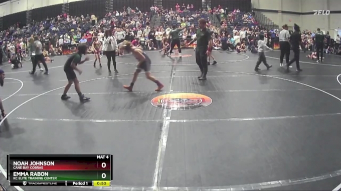 105 lbs Cons. Round 1 - Noah Johnson, Cane Bay Cobras vs Emma Rabon, KC ...