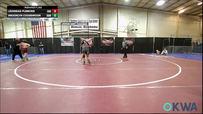 130-150 lbs Rr Rnd 2 - Leonidas Plemons, Chickasha Youth Wrestling vs ...