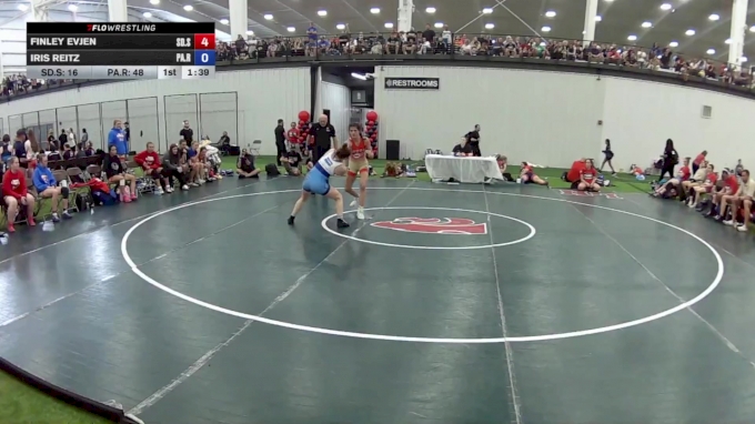 120 lbs Finley Evjen, South Dakota Silver vs Iris Reitz, Pennsylvania Red