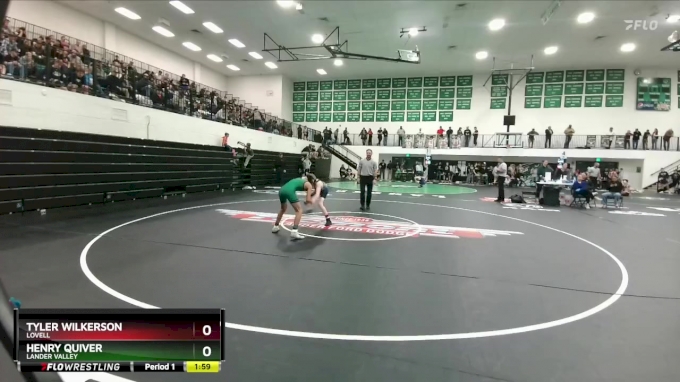 120 lbs Champ. Round 2 - Henry Quiver, Lander Valley vs Tyler Wilkerson ...