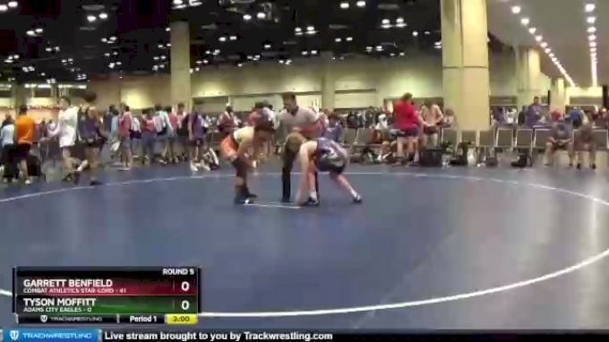 160 lbs Round 5 (8 Team) - Tyson Moffitt, Adams City Eagles vs Garrett ...